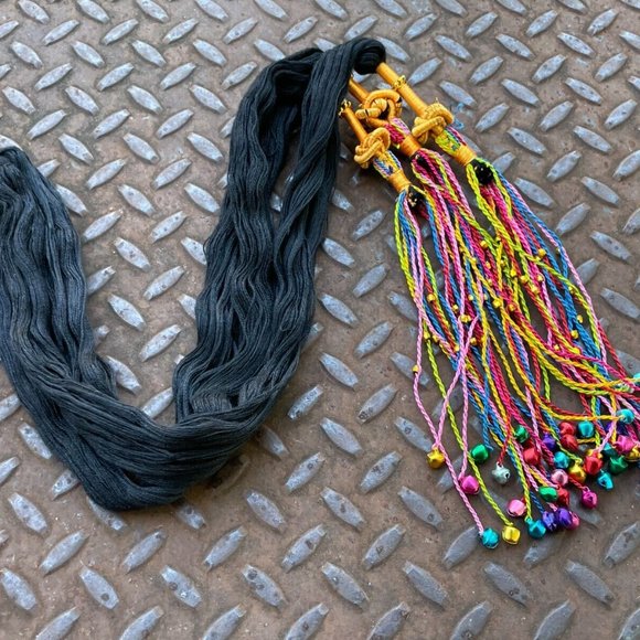 Accessories | Paranda Ethnic Hair Accessory Braide Multi Color Bells ...
